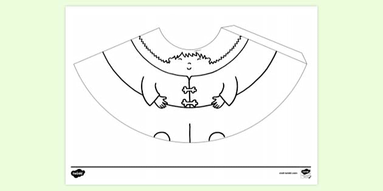 Chinese Cone Person Colouring | Colouring Sheets - Twinkl