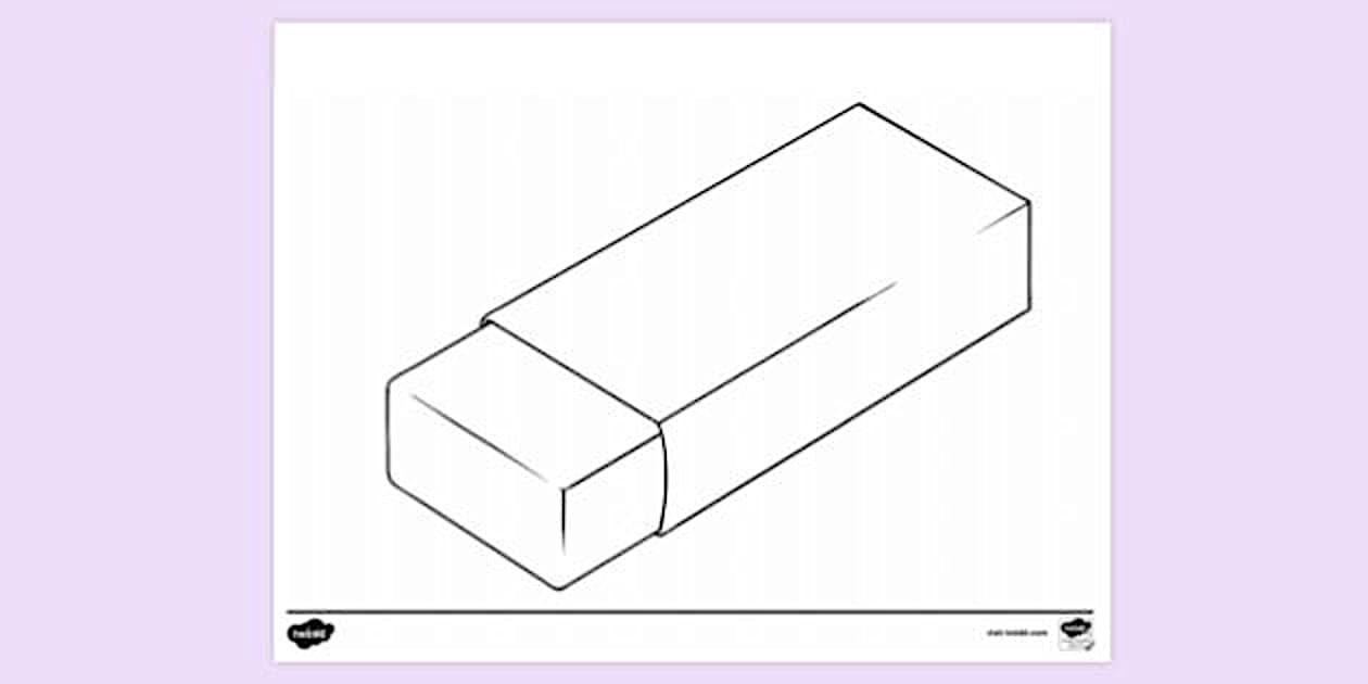 Eraser Colouring | Colouring Sheets (teacher made) - Twinkl