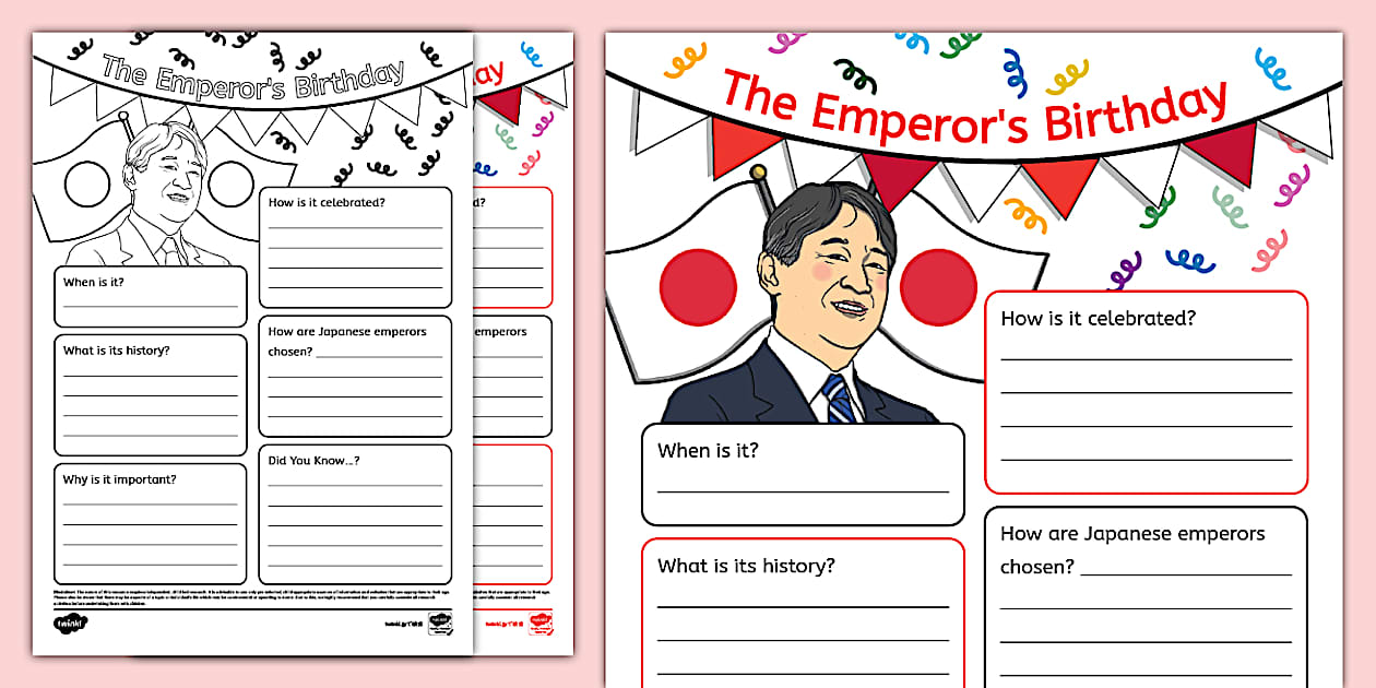 The Emperor's Birthday Fact File Template - Twinkl