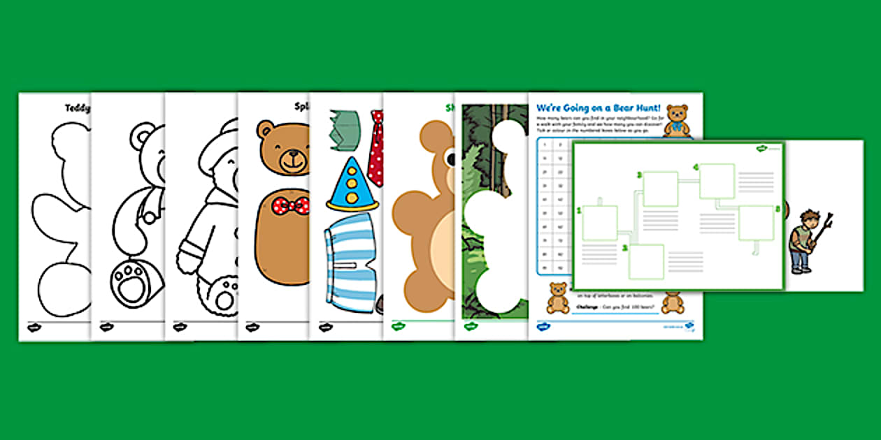 Neighbourhood Bear Hunt Resource Pack (teacher made)