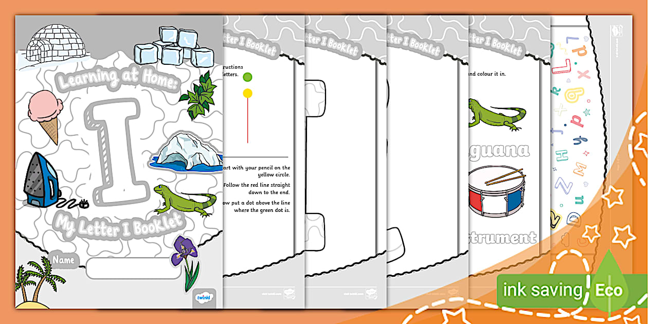 Learning at Home: My Letter ‘I’ Activity Booklet