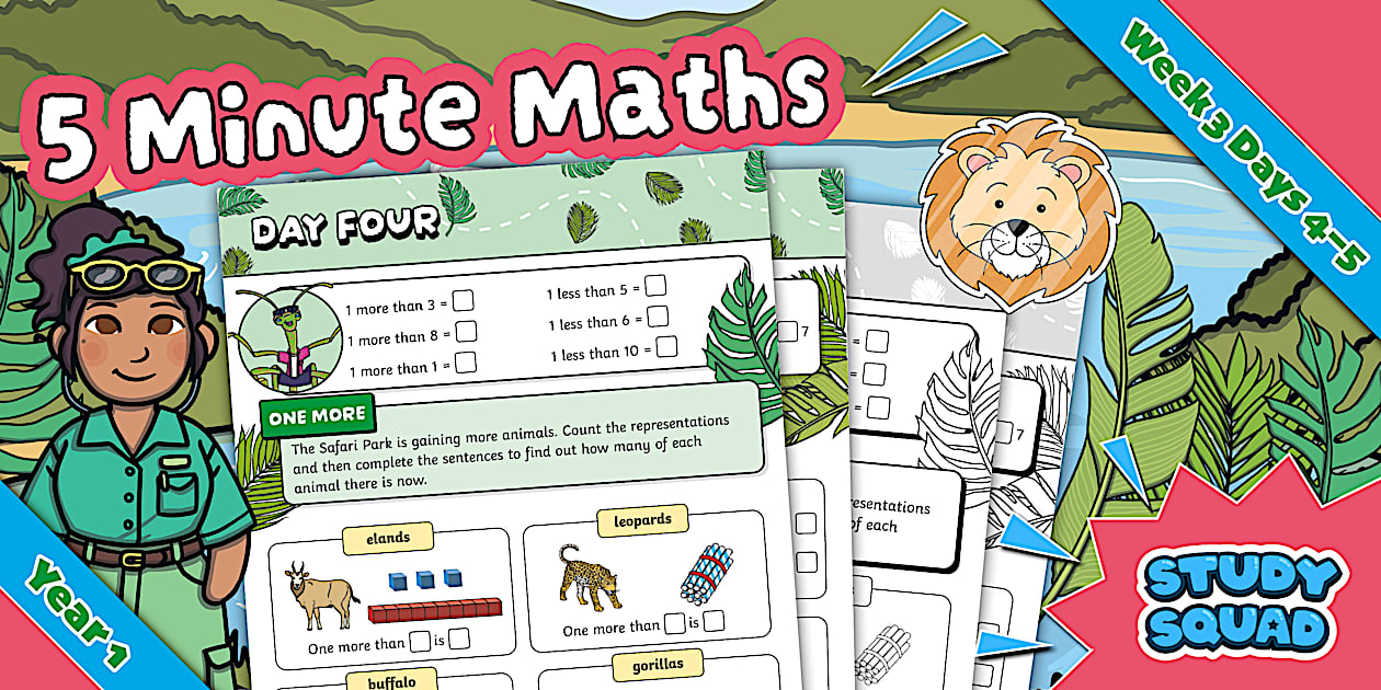 👉 Study Squad 5 Minute Maths - Year 1 Spring - Week 3 Days 4-5