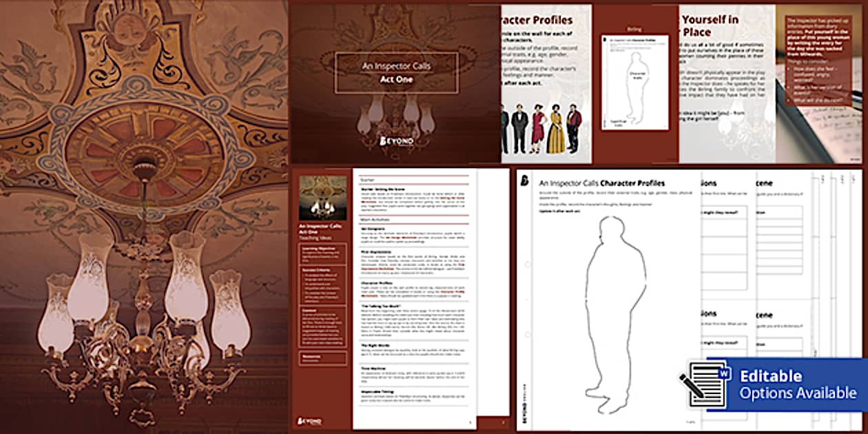 An Inspector Calls Act 1 Lesson Pack | GCSE English | Beyond