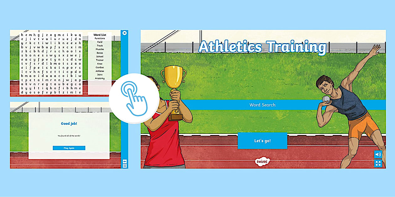 Interactive Athletics Training Word Search | Twinkl Search