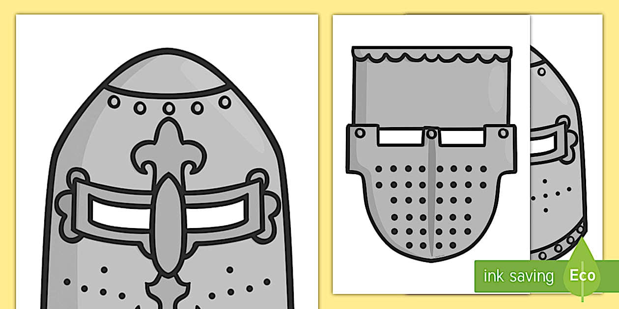 Medieval Knights Helmets Role Play Masks (teacher made)
