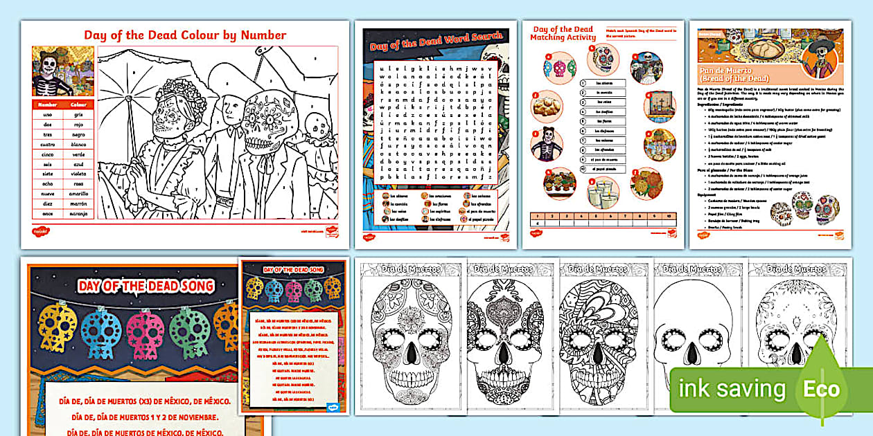 👉 Spanish: Day of the Dead Activity Pack