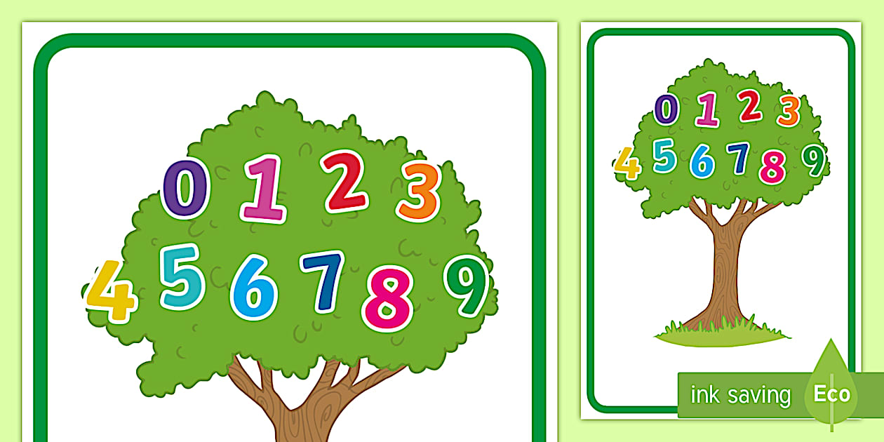 Number Tree Display Poster (teacher made) - Twinkl