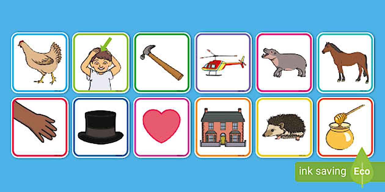 Initial Sounds Alliteration Picture Cards: Letter h - Twinkl