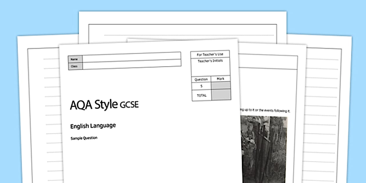 English Language Paper 1 AQA Question 5: Practise Exam 2