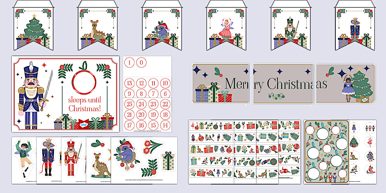 Nutcracker Christmas Display Pack (teacher made) - Twinkl