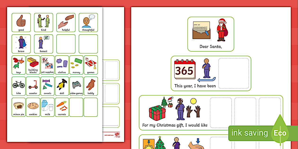 Twinkl Symbols: Letter to Santa (teacher made) - Twinkl