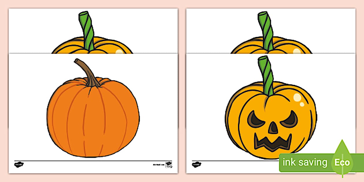 Editable Halloween Pumpkin (A4) - Pumpkin Designs Templates