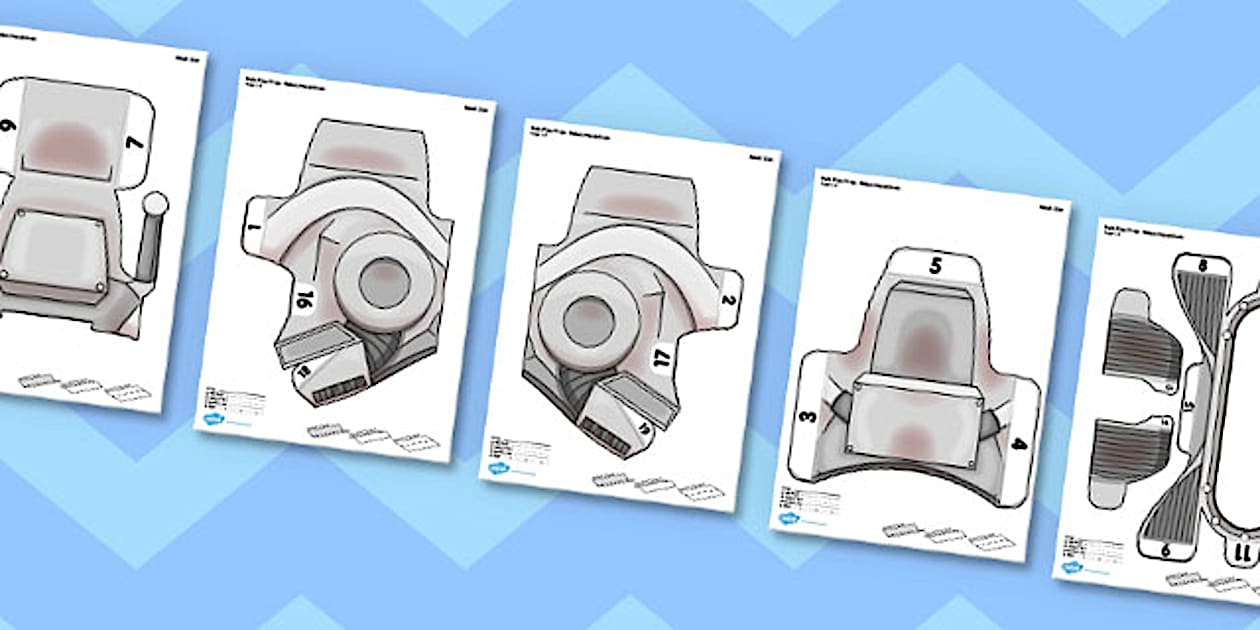 Robot Printable Role-Play Headdress (teacher made) - Twinkl