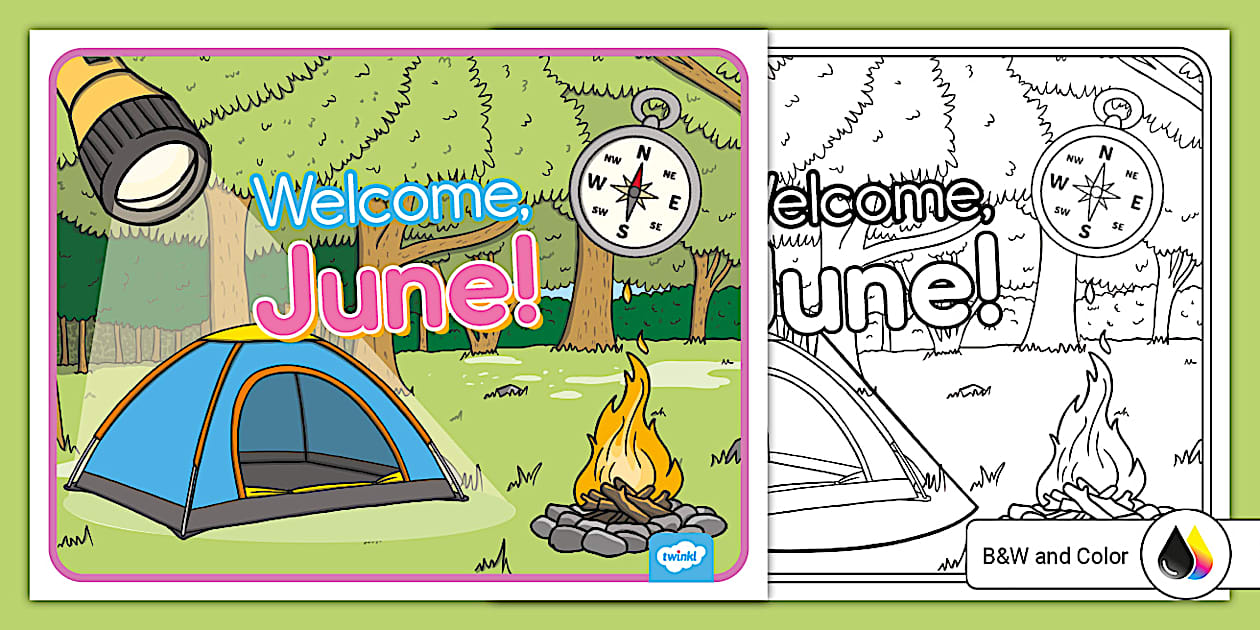 Welcome, June! Poster (Teacher-Made) - Twinkl
