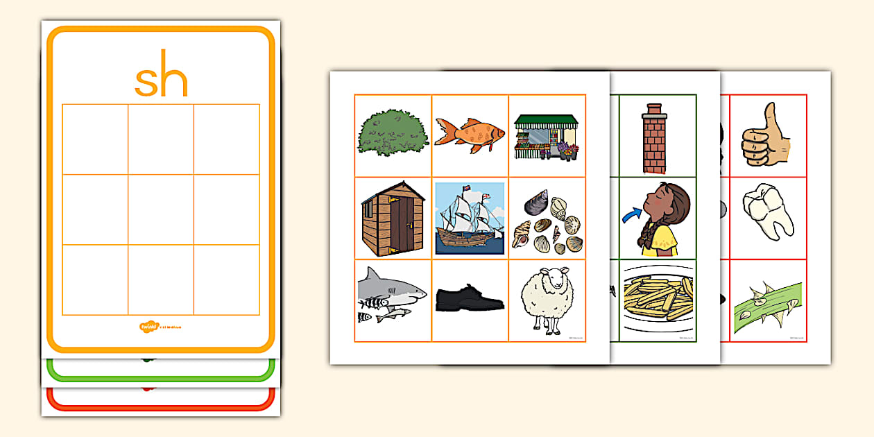 Grade 2 Phonics: sh, ch, and th Sorting Cards - Twinkl