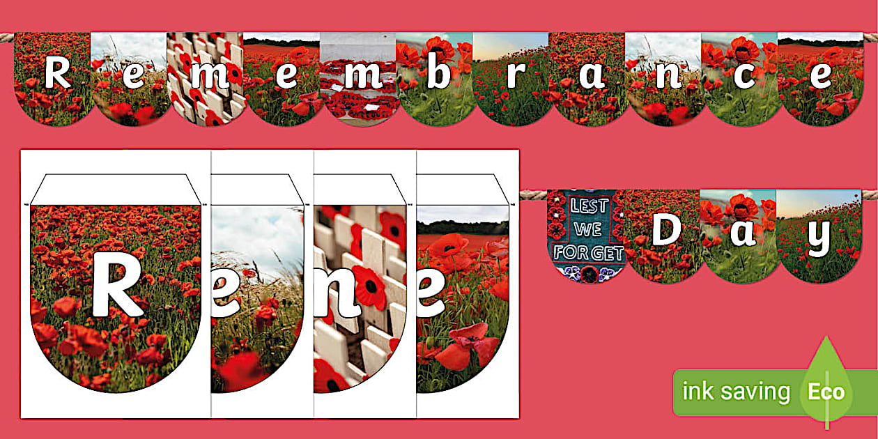 Remembrance Day Photo Display Bunting (Teacher-Made)