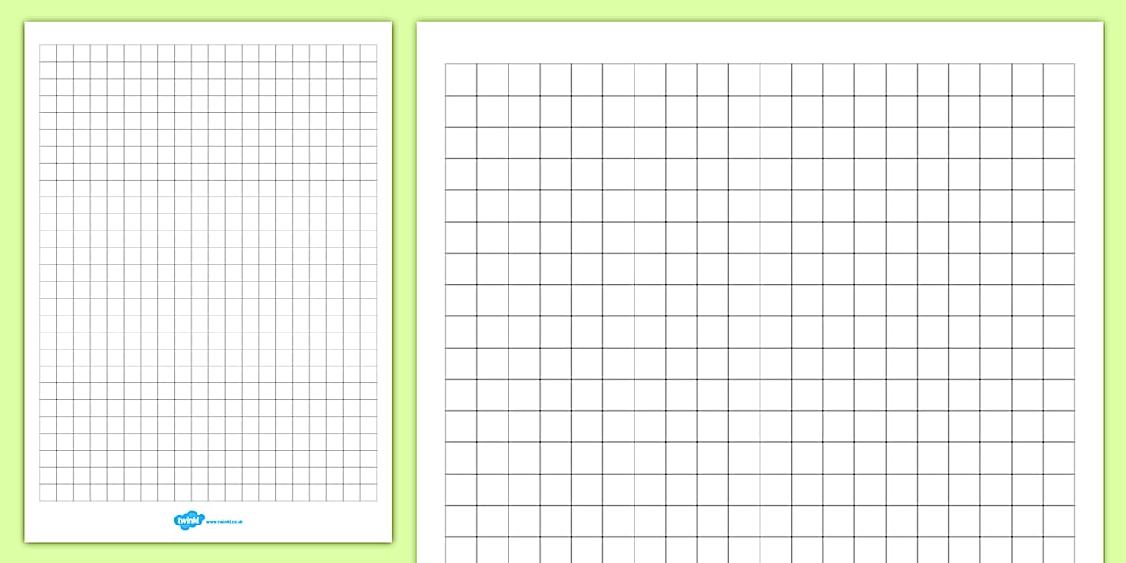 1cm Grid Paper Template | Twinkl (teacher made) - Twinkl