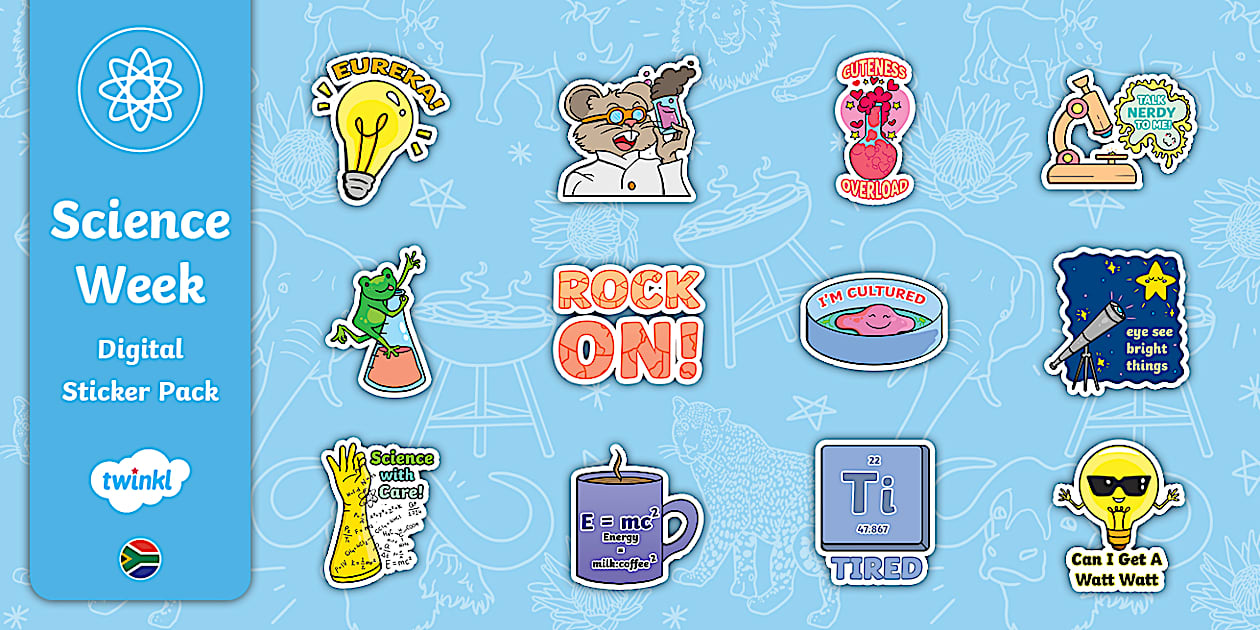 Science Week Digital Sticker Pack (teacher made) - Twinkl