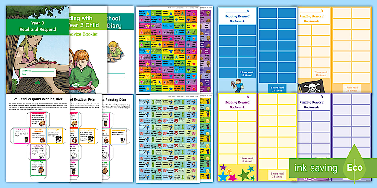 Year 3 Reading At Home Resource Pack (teacher made) - Twinkl