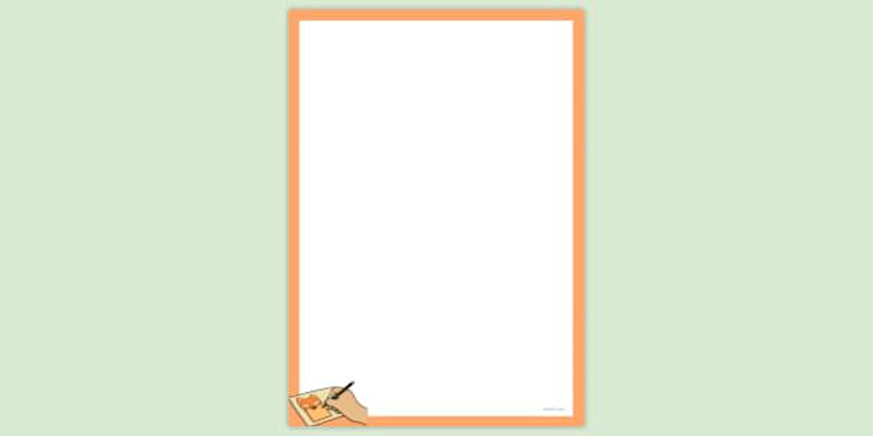 Simple Blank Downloadable Page Border Design | Page Borders