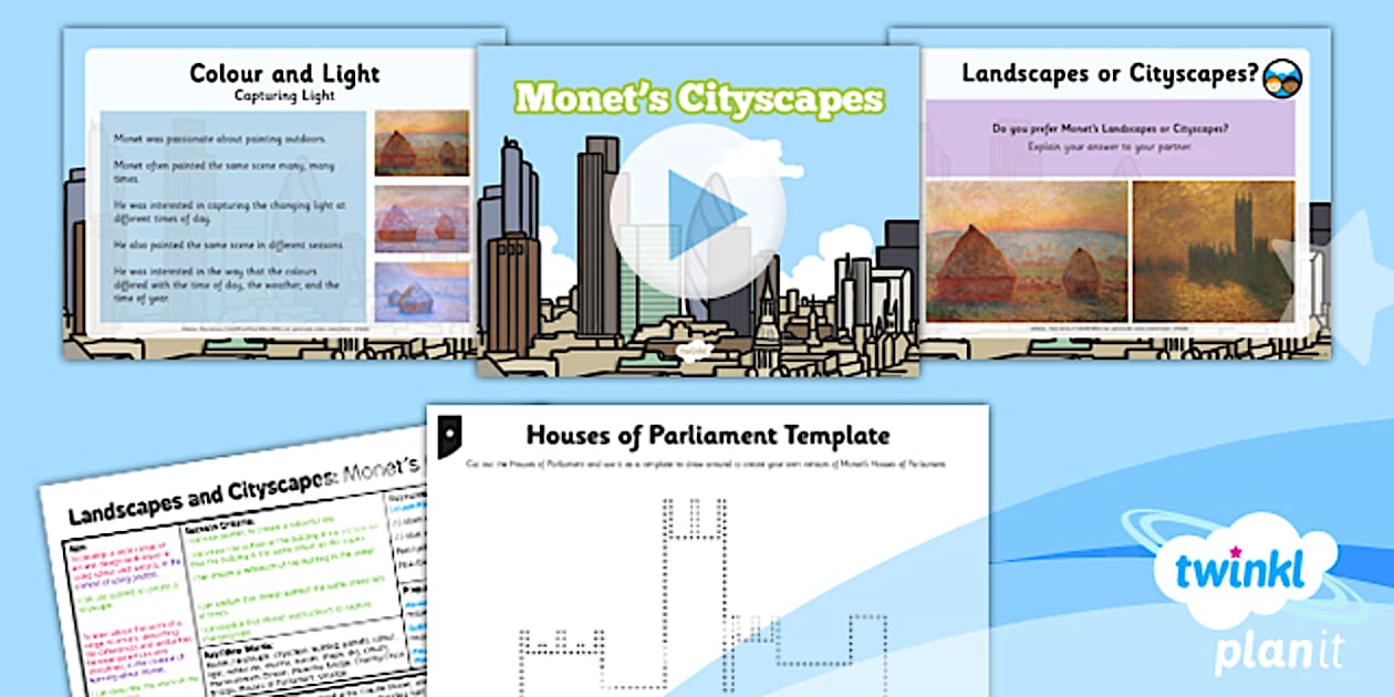 Monet’s Cityscapes Art Lesson | KS1 Art Lessons & Resources