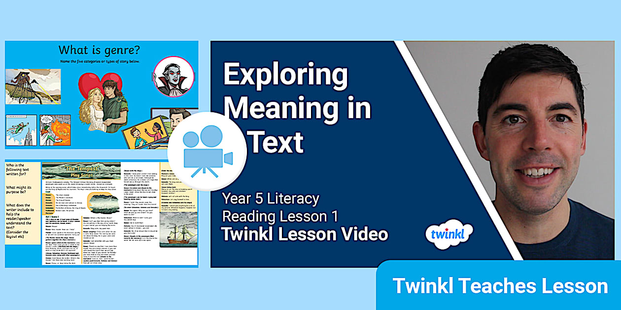 KS2 (Ages 9-10) Reading: Exploring Meaning Video Lesson 1
