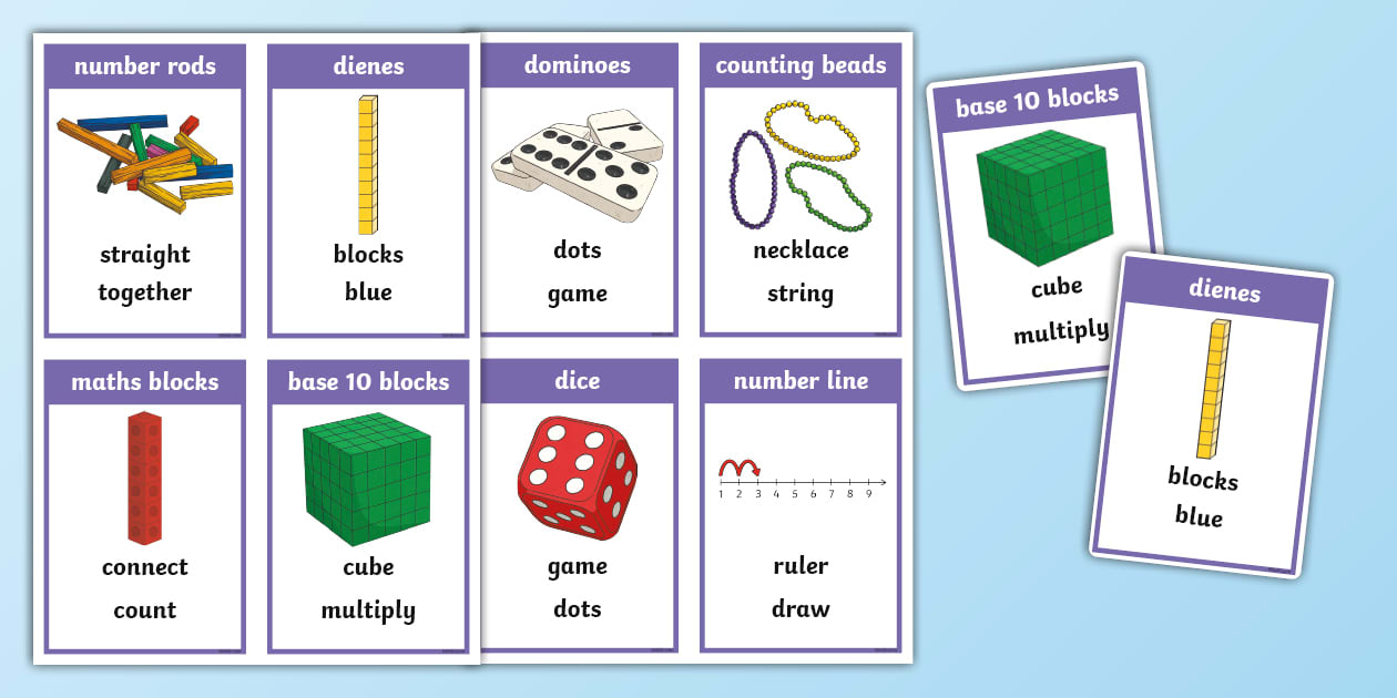 👉 KS2 Maths Manipulatives 'Leave It Out!' Game Cards