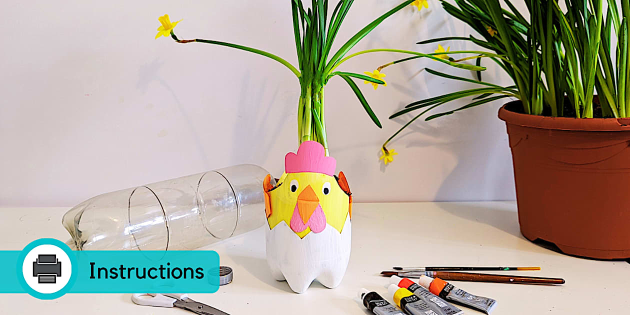 Easter Chick Planter | DIY Easter Crafts - Twinkl