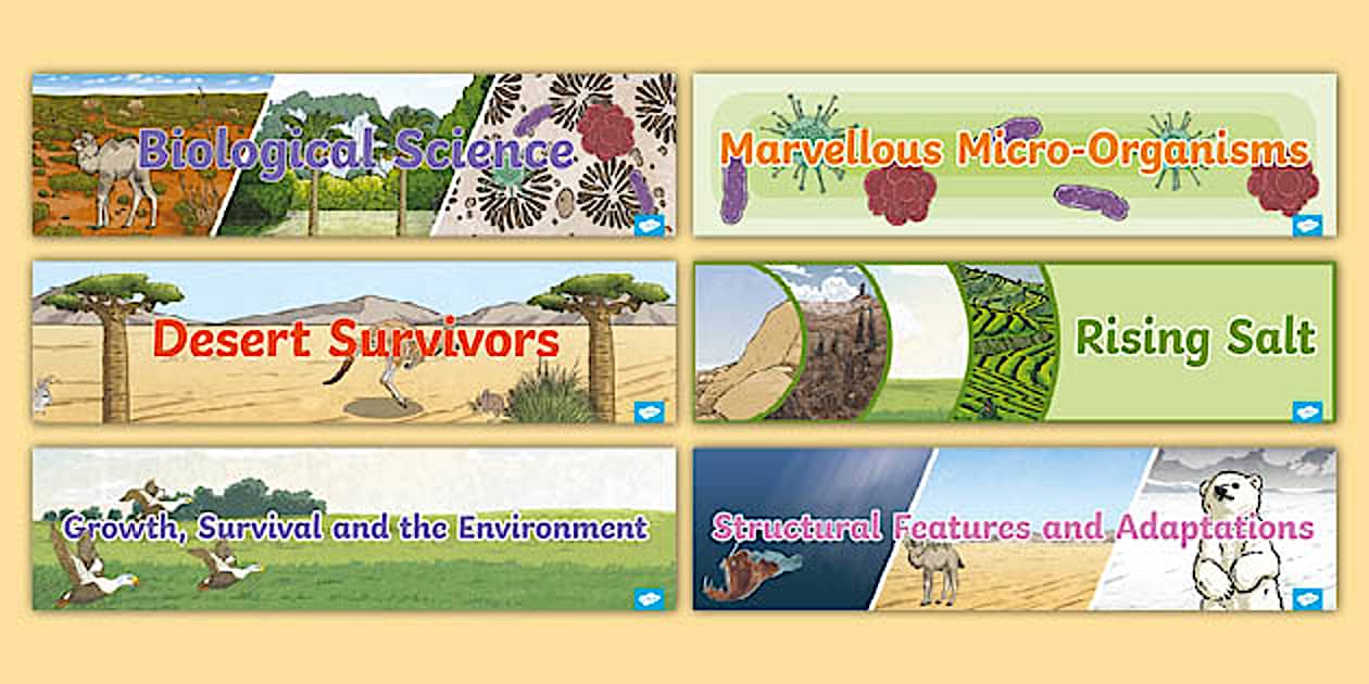 Biological Science 5-6 Google Classroom Banners - Twinkl
