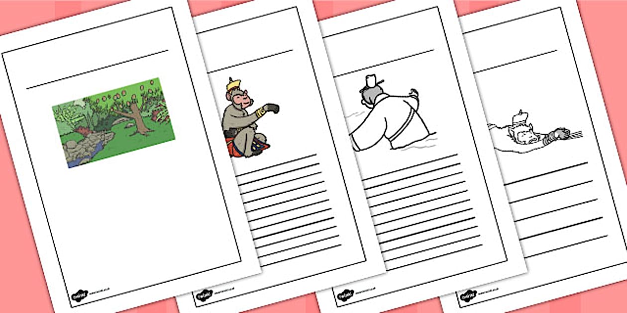The Monkey King Buddhist Story Writing Frames (teacher made)
