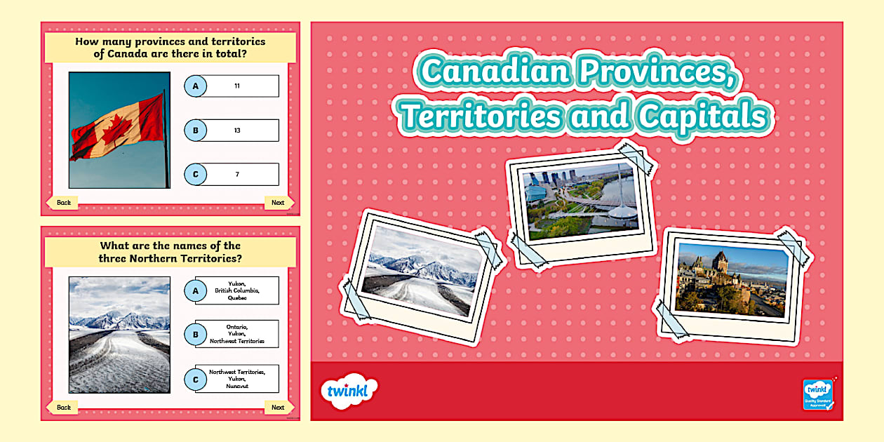 Canadian Provinces PowerPoint Quiz (teacher made) - Twinkl