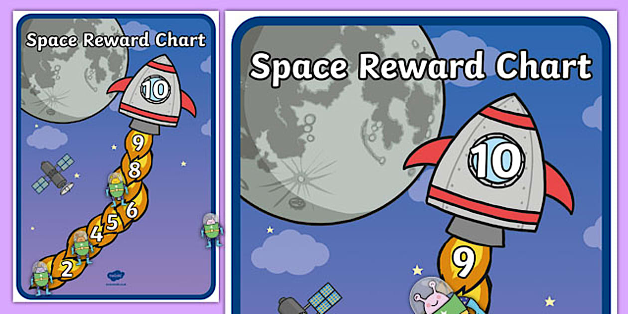 My Space Reward Chart (teacher made) - Twinkl