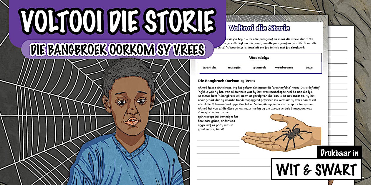 IF Afrikaans Die Bangbroek Vrees: Voltooi die Storie