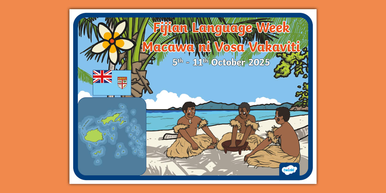 Fijian Language Week Poster (ティーチャーメイド)
