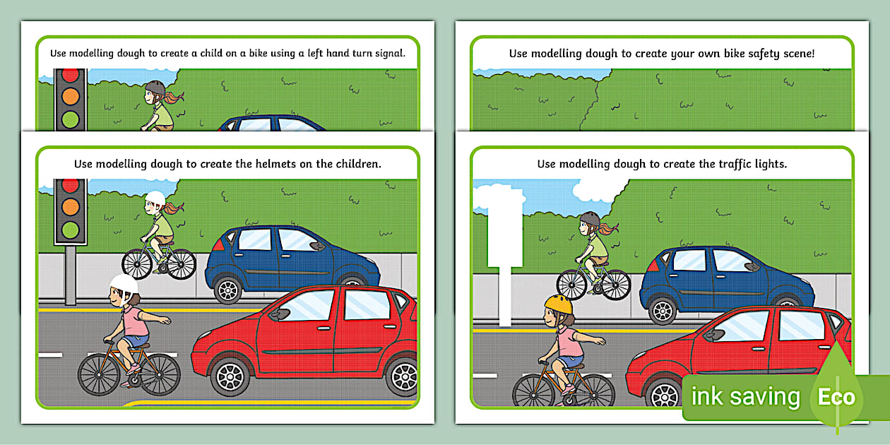 Bike Safety Modelling Dough Mats