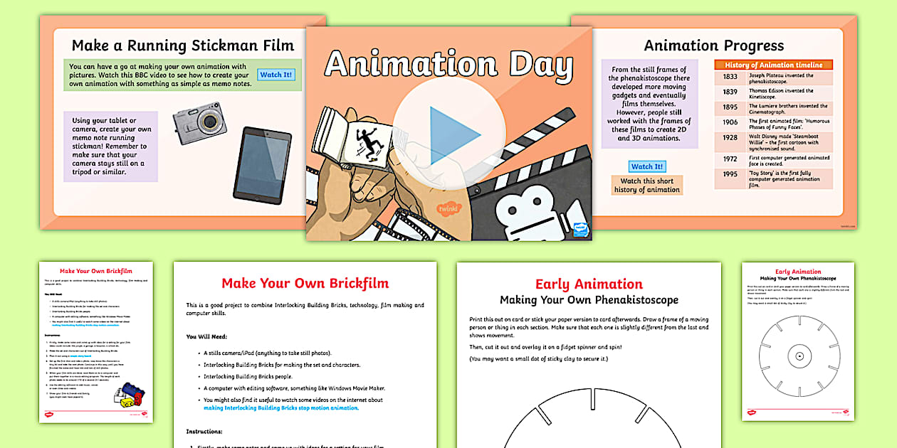 UKS2 Animation Day PowerPoint (teacher made) - Twinkl
