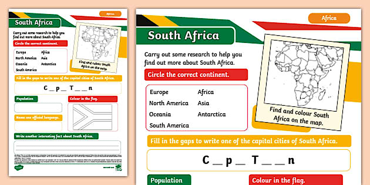 KS1 South Africa Research Activity