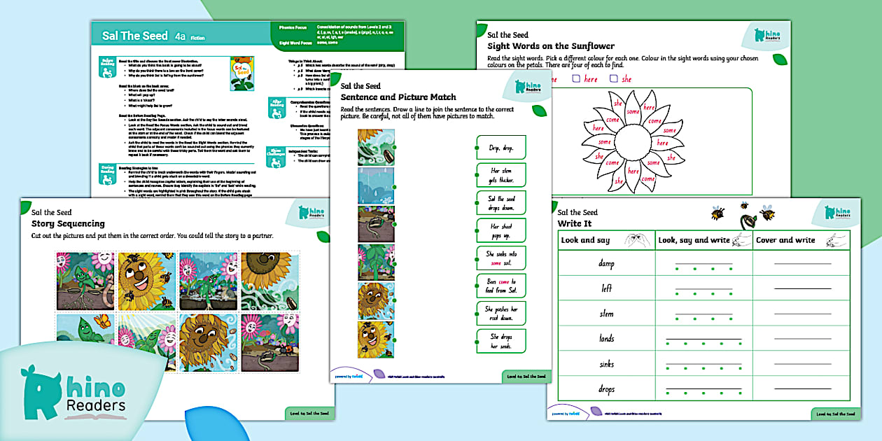 Level 4a Sal the Seed Guided Reading Pack (teacher made)