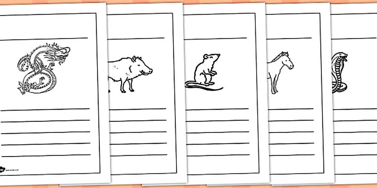 Chinese New Year Handwriting Lines (Teacher-Made) - Twinkl