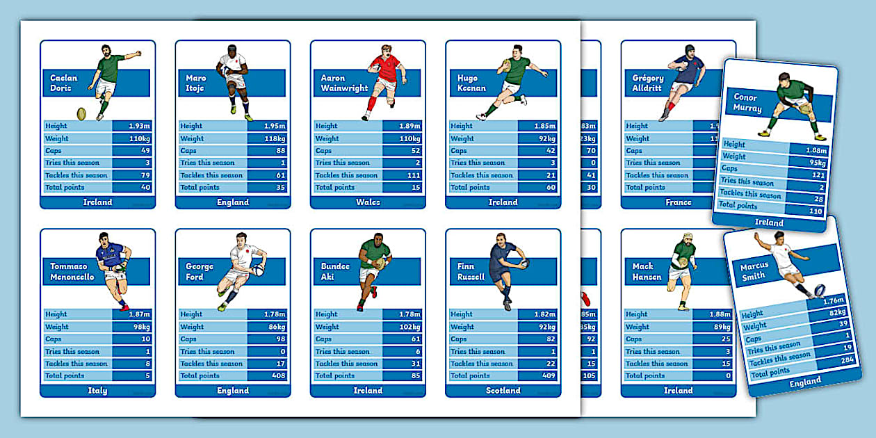 Six Nations Top Cards