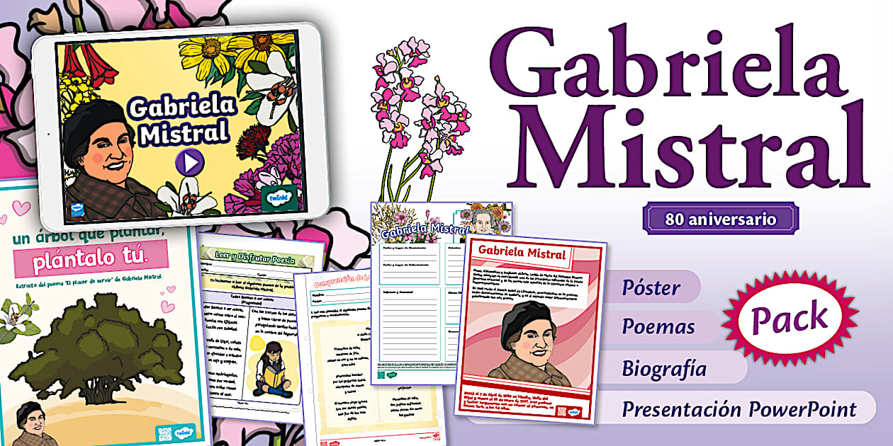 Gabriela Mistral| Conmemoración 80 años |Premio Nobel |Poetisa