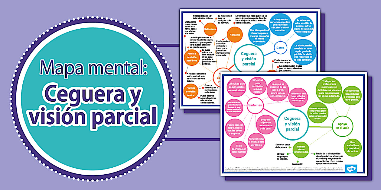 Mapa mental: Ceguera y visión parcial