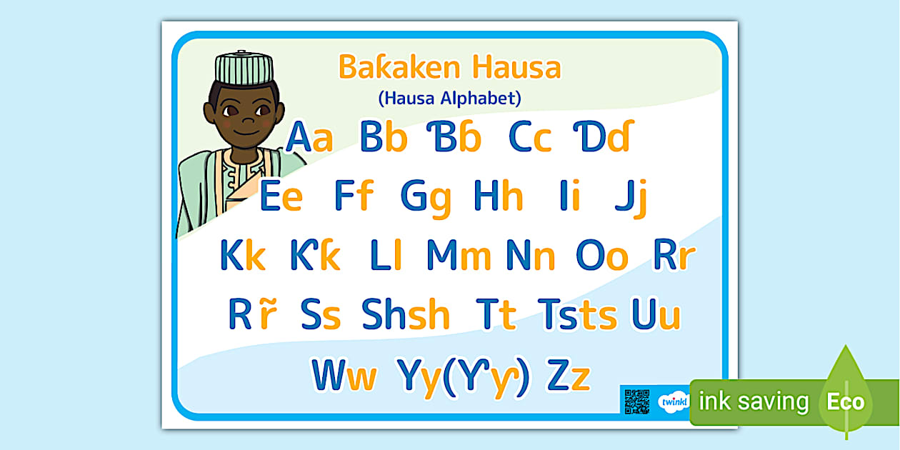 Hausa Alphabet Mat. A beautiful language resource. - Twinkl