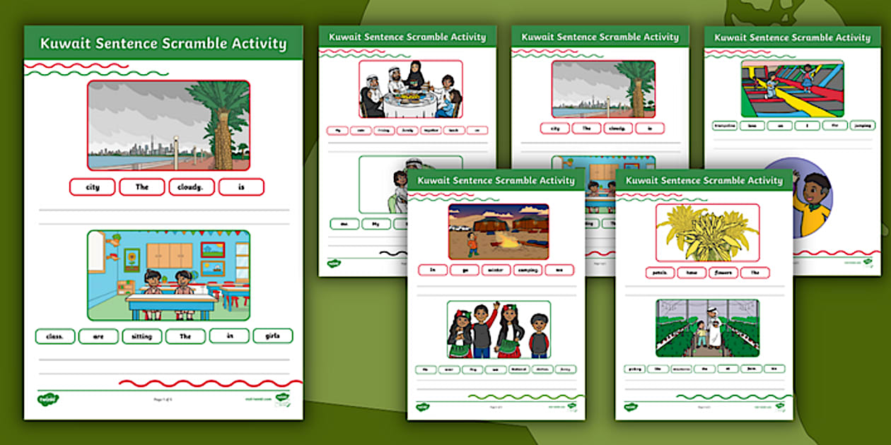Kuwait Sentence Scramble Activity (teacher made) - Twinkl