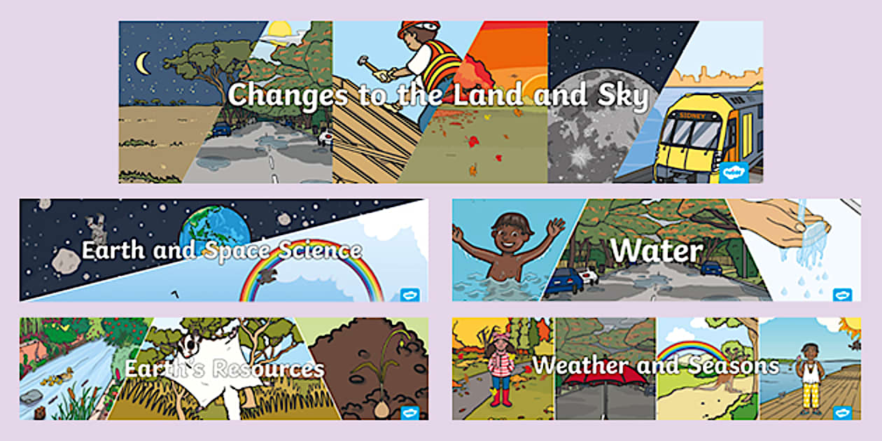 Earth and Space Science F-2 Google Classroom Banners