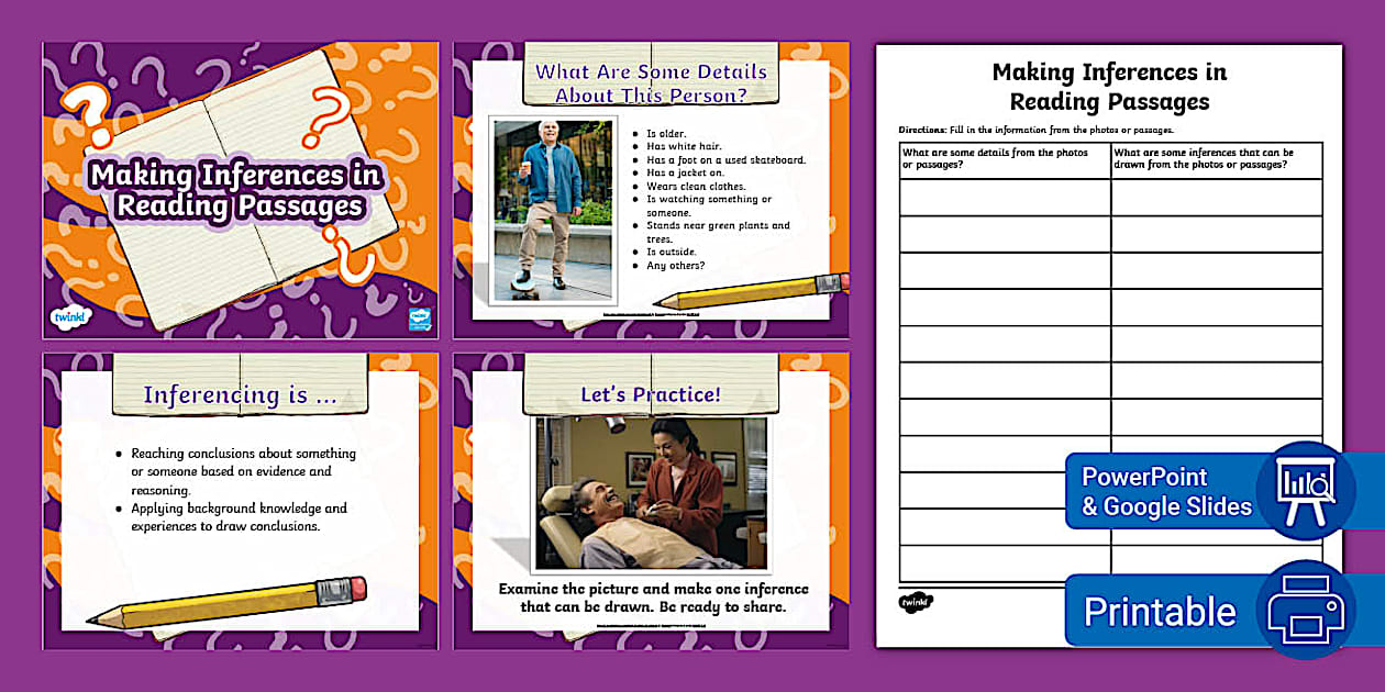 Making Inferences in Reading | ELA Worksheet | Twinkl USA