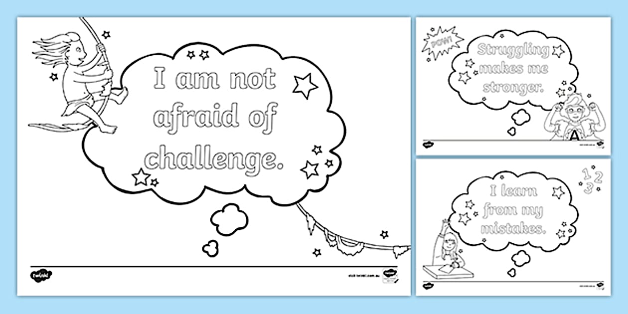 Growth Mindset Colouring Pages-Australia (Teacher-Made)
