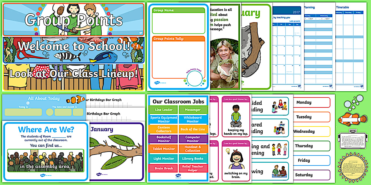 Australia Back to School Set-Up | Classroom Display Pack