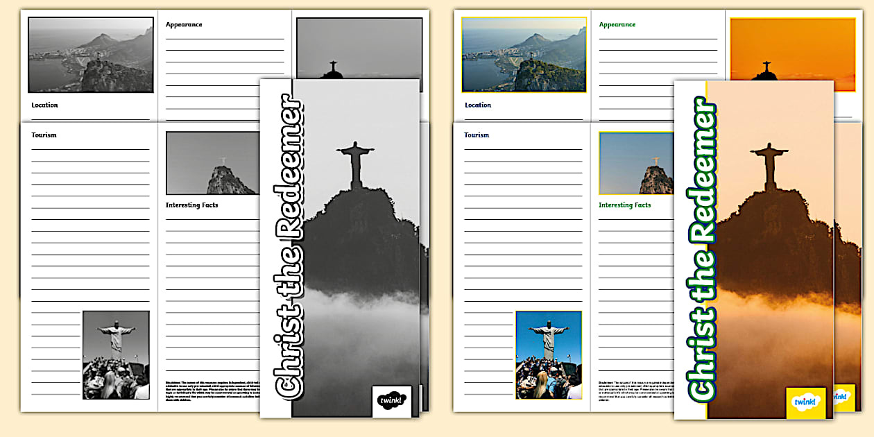 Christ the Redeemer Leaflet Template (teacher made) - Twinkl
