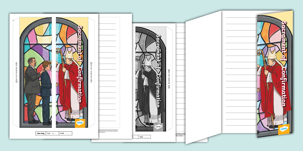 Sacrament of Confirmation Folding Writing Template - Twinkl